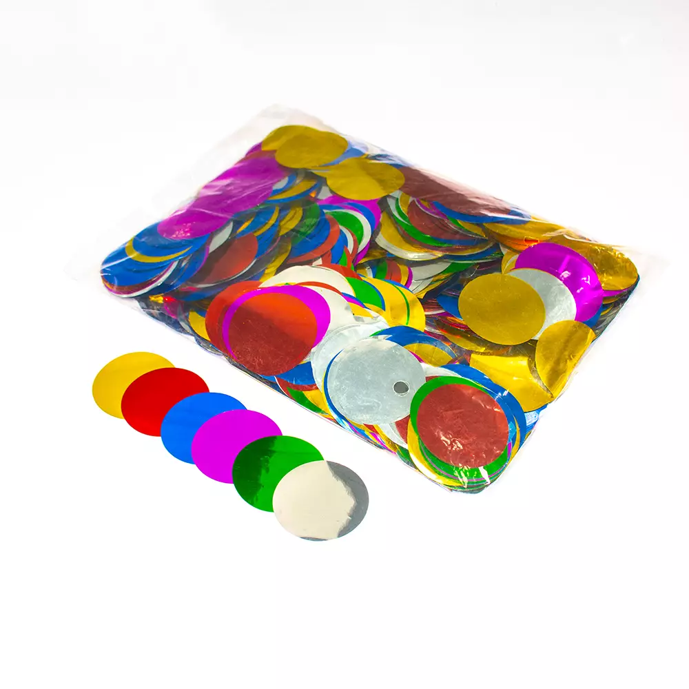 Round Metallic Confetti NYC | Velardis FX